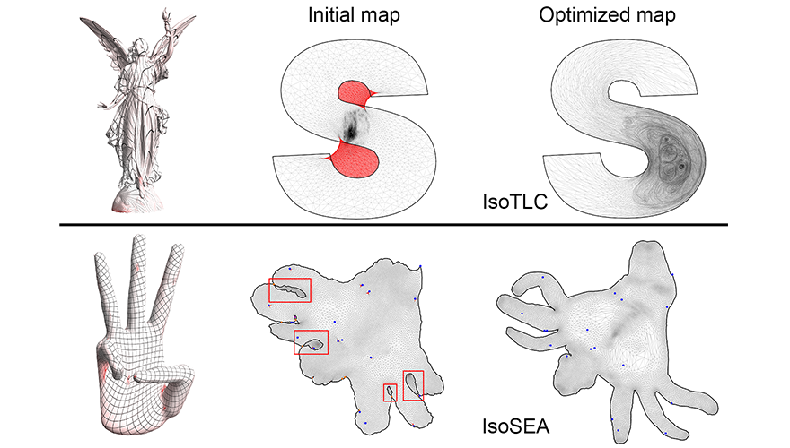 Isometric Energies for Recovering Injectivity in Constrained Mapping | Xingyi Du's Homepage
